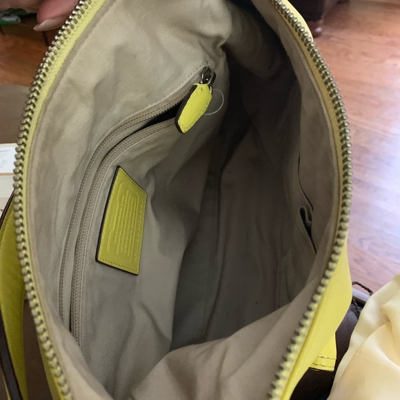 Coach | Bags | Coach Cross Body Bag In Yellow Leather | Poshmark